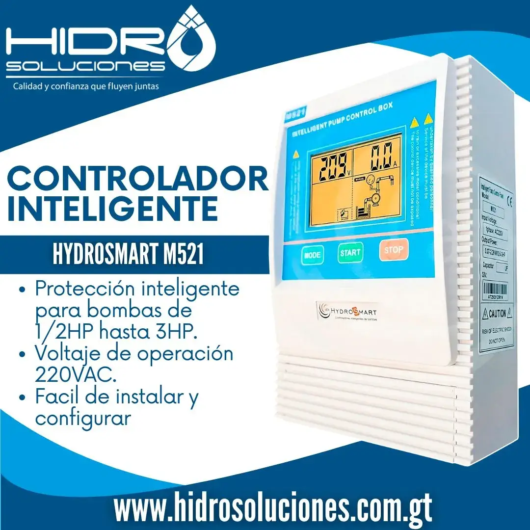 Controlador Inteligente para Bombas Hydrosmart M521 - Hidro Soluciones