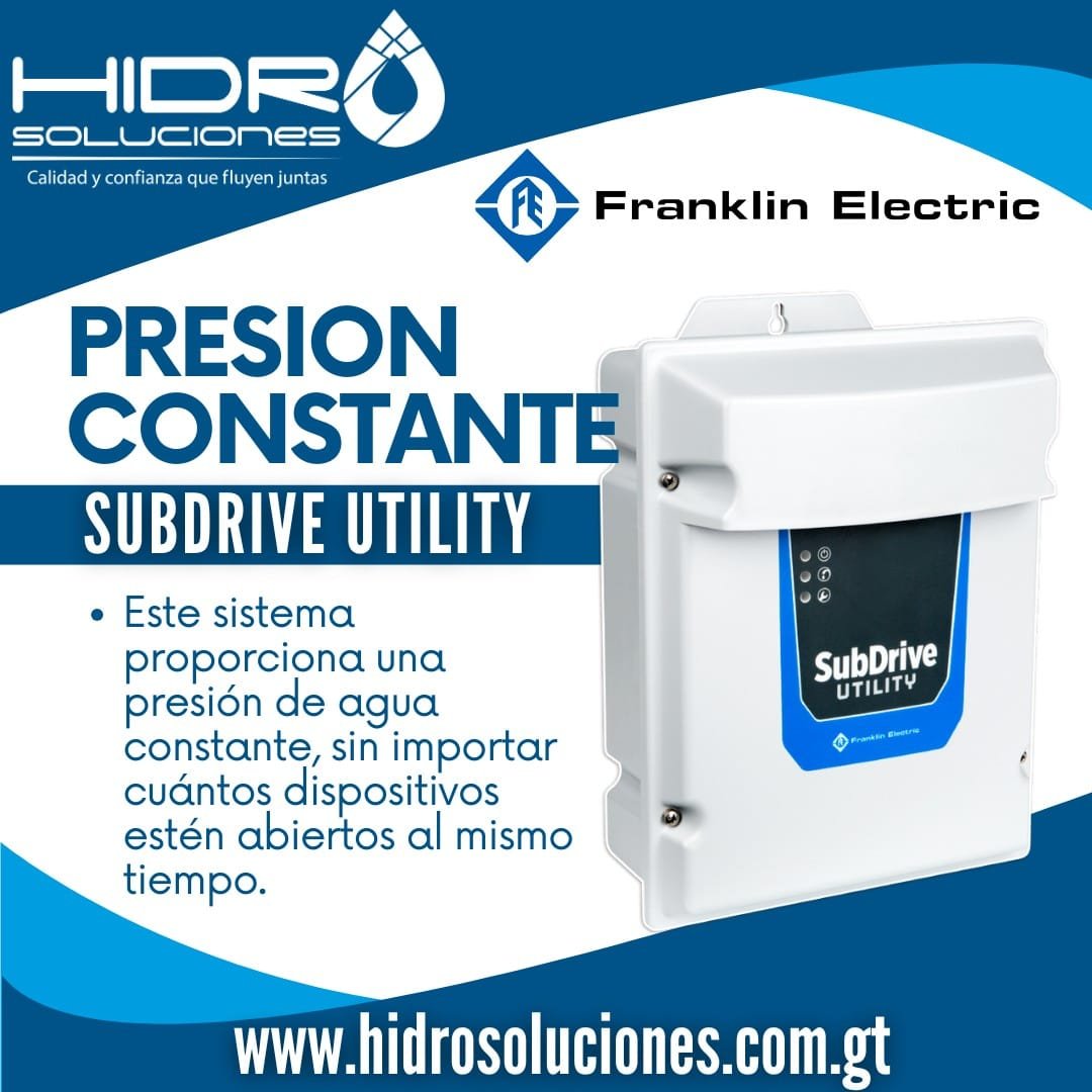 Sistema Presión Constante SubDrive Utility - Hidro Soluciones